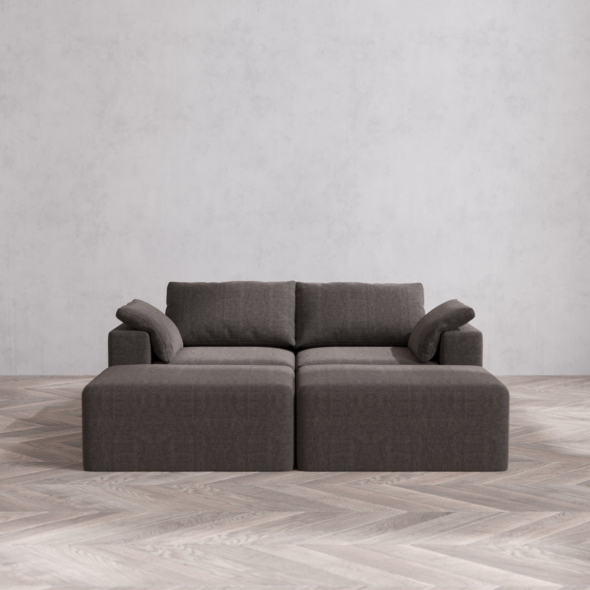 Modular Washable 2-Seater Daybed Cloud Sofa Sectional | Heirloom Velve ...