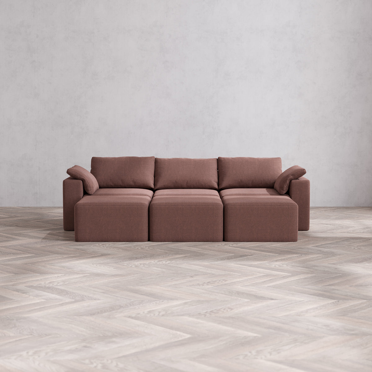 Slipcover Only - Modular Washable 3-Seater Lounge Cloud Sofa Sectional ...