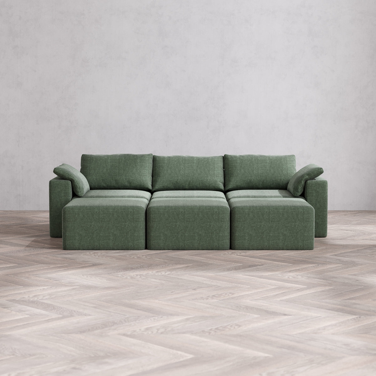 Modular Washable 3-Seater Lounge Cloud Sofa Sectional | Heirloom Velve ...
