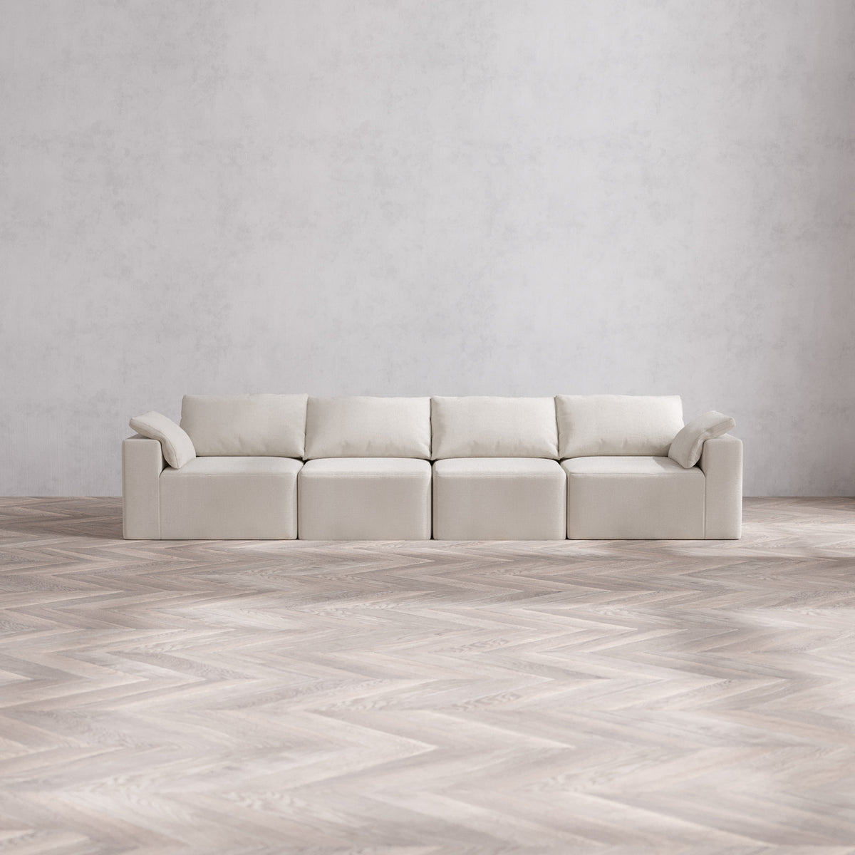 Slipcover Only - Modular Washable 4-Seater Cloud Sofa in Pearl – Diorama