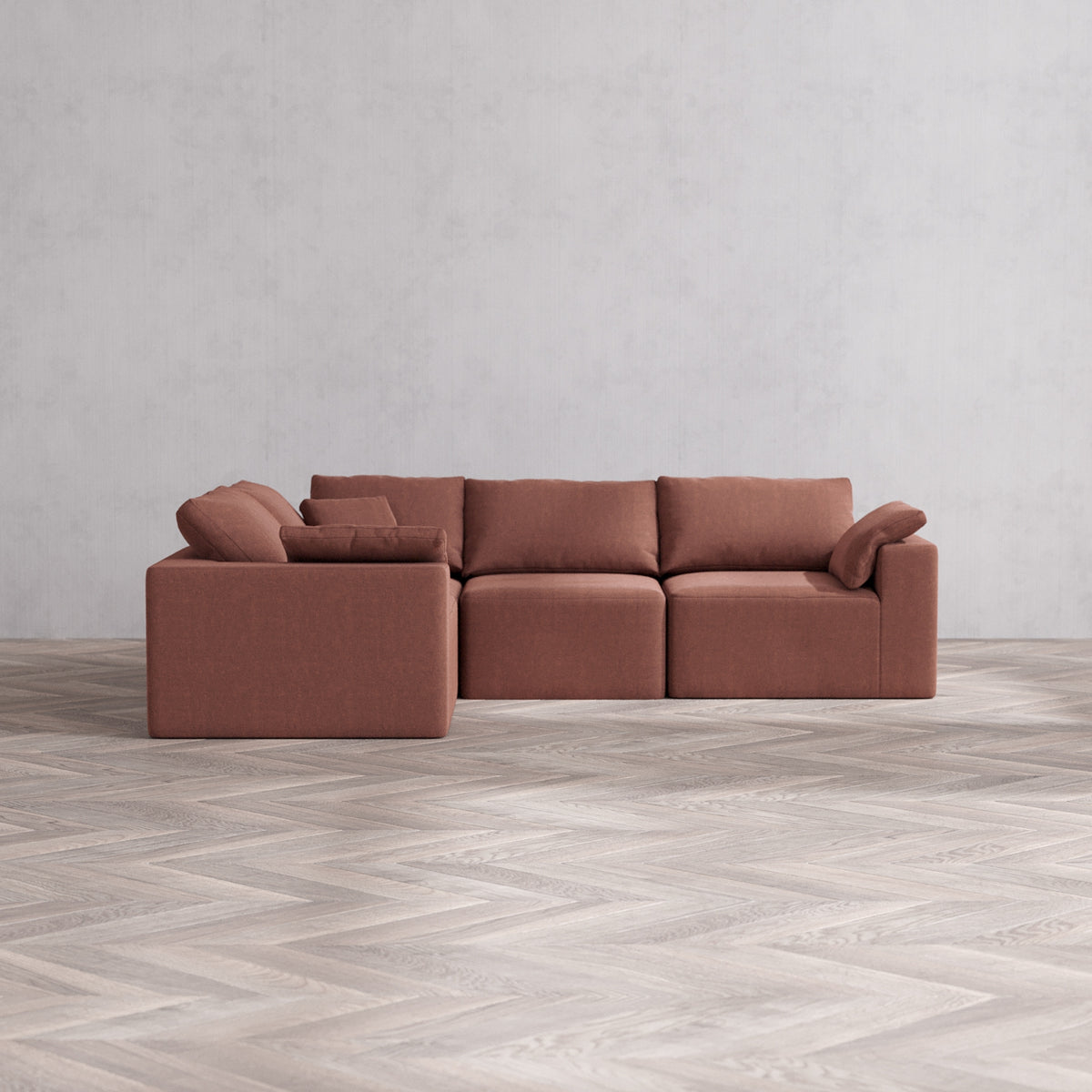 Modular Washable 4-Seater Corner Sectional Cloud Sofa | Heirloom Velve ...