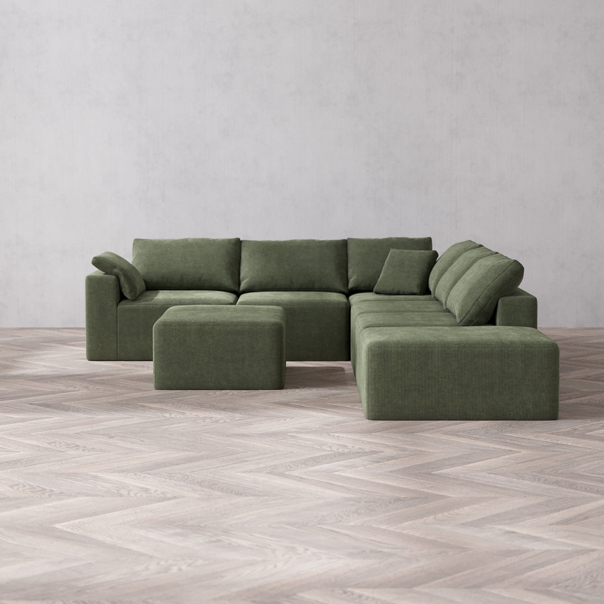 Cloud 6-Seater Sectional + Ottoman - 65% OFF | Diorama