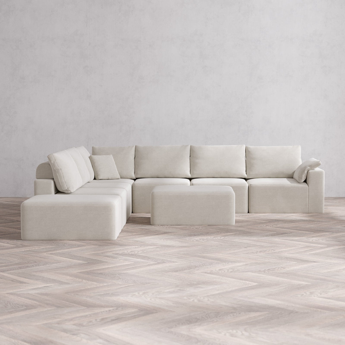 Cloud 7-Seater Sectional + Ottoman - 65% OFF | Diorama