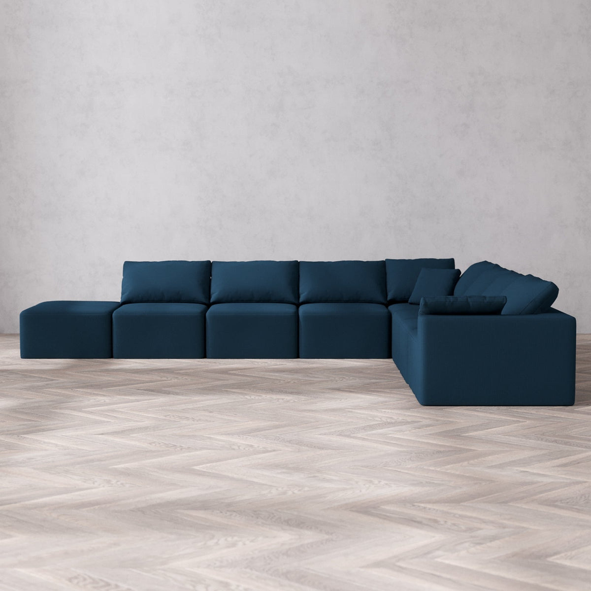 Slipcover Only - Modular Washable 8-Seater Open End Corner Sectional C ...