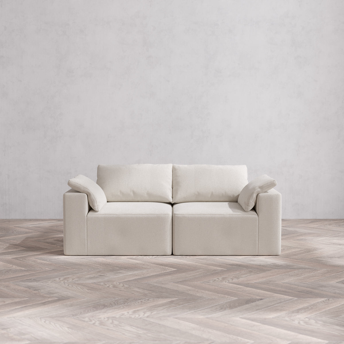 Slipcover Only - Modular Washable 2-Seater Cloud Sofa in Pearl – Diorama