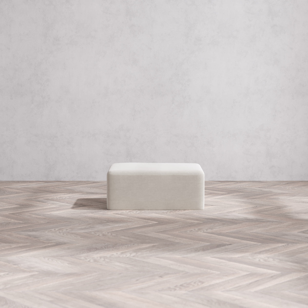 Modular Washable Chaise Ottoman | Satin Velvet in Cashew – Diorama