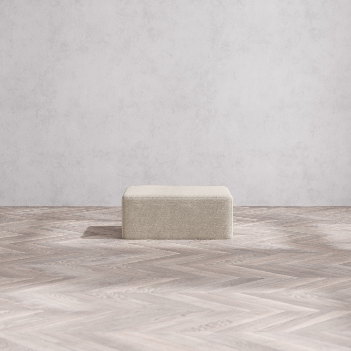 Modular Washable Chaise Ottoman | Plush Twill in Sandstone – Diorama