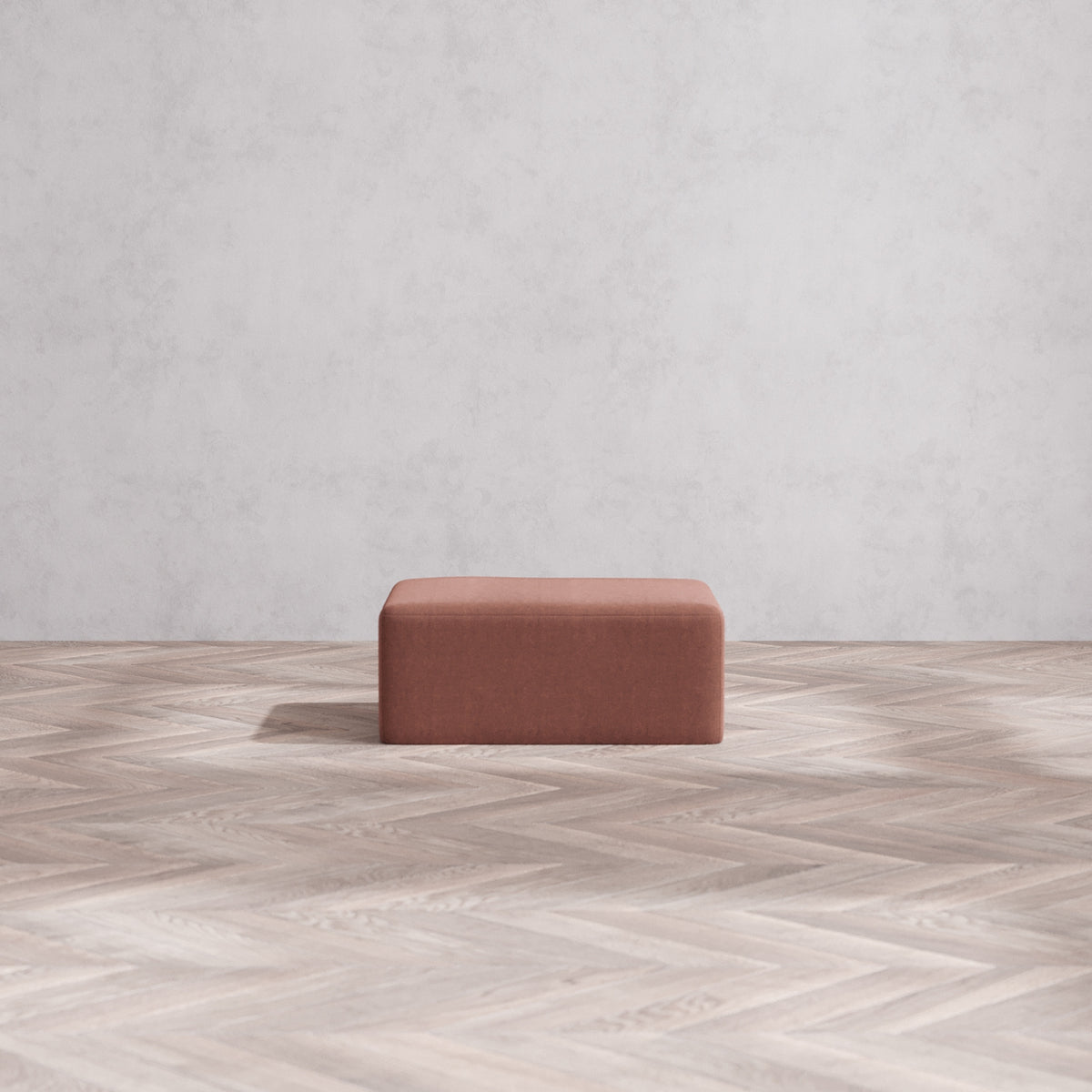 Modular Washable Chaise Ottoman | Heirloom Velvet in Sumac – Diorama